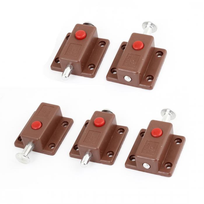 【楽天市場】uxcell ホームラッチ 自動ドアボルト 安全ボルト 自動発条ロッドステンレス製 5個 53mm ブラウン シルバートーン ...