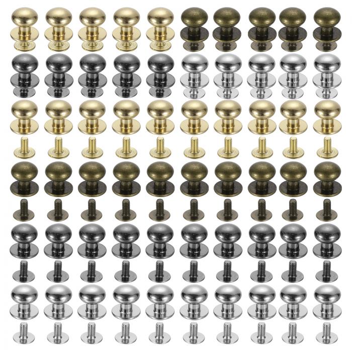【楽天市場】uxcell 10mmボールヘッドスタッドリベットスクリューバック DIYレザークラフトハンドバッグベルト用60個セット 4色：uxcell japan