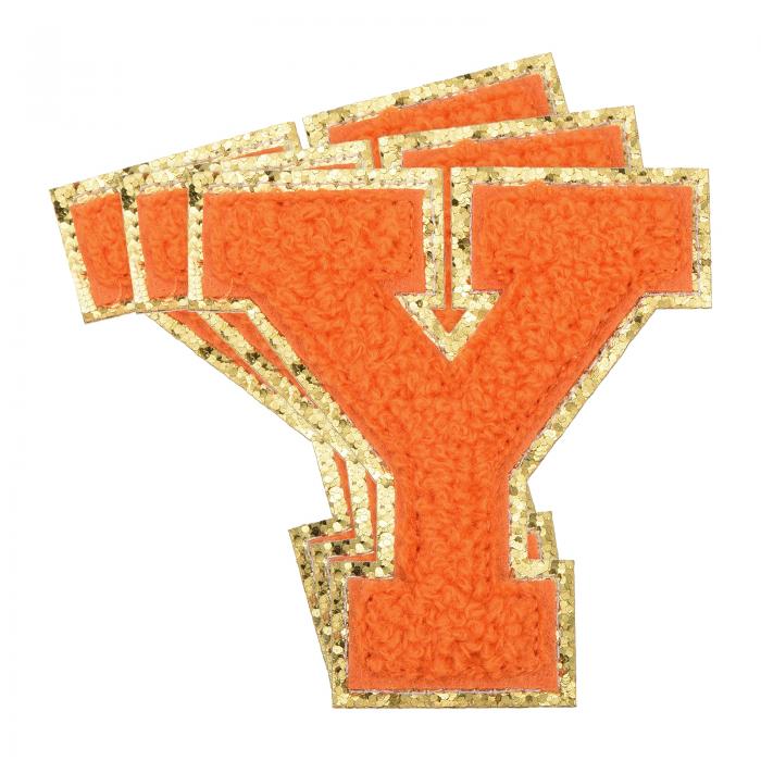 【楽天市場】uxcell チェニールレターパッチ 大サイズ 3.15"x2.95" アイロンで貼る レター Y 金グリッター 刺繍パッチ 衣類 ...