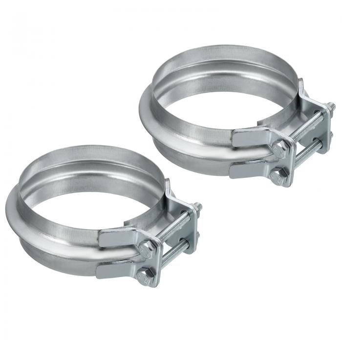 【楽天市場】PATIKIL ダクトクランプ 2個 80 mm 調整可能 亜鉛メッキ鉄パイプ ホースクランプ エアダクト ドライヤーベントホース ...