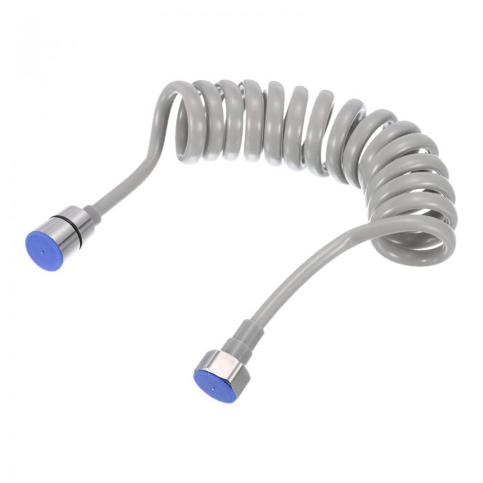 【楽天市場】uxcell スプリングフレキシブルシャワーホース 304ステンレススチールインターフェースナット付き2メートルフレキシブル伸縮 ...