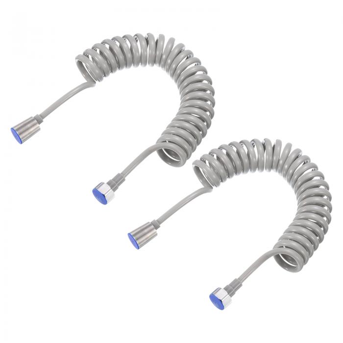 【楽天市場】uxcell 2個入りのスプリングフレキシブルシャワーホース 3メートルのフレキシブル伸縮シャワーホース トイレ用蛇口用の銅亜鉛 ...