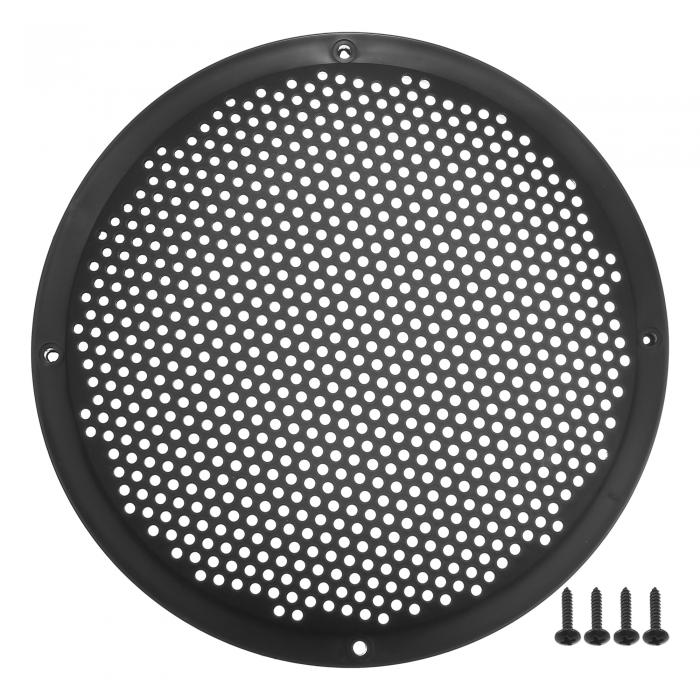 【楽天市場】ACROPIX ユニバーサル8インチカースピーカーグリルカバーメッシュラウンド8インチオーディオスピーカーサブウーファーガードプロテクターケースマウントネジアイアン黒い-1個セット ...