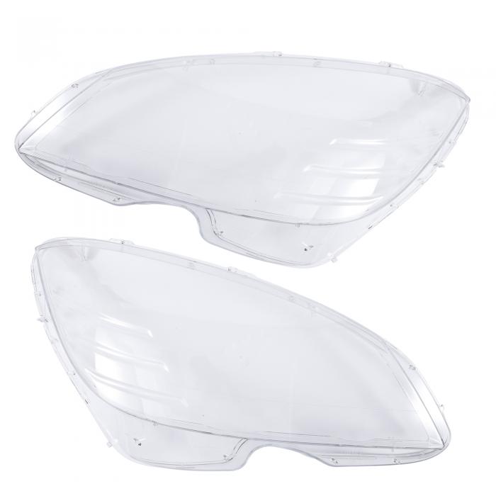 【楽天市場】ACROPIX Mercedes-Benzに対応CクラスW204 2008-2011用フロント左右ヘッドライトカバー ヘッドランプ ...