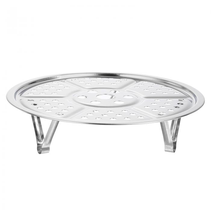 【楽天市場】uxcell ステンレス製スチーマーラッ クとスタンド 7.9"の鍋用スチームトレイ インスタント圧力鍋用 シルバートーン ...