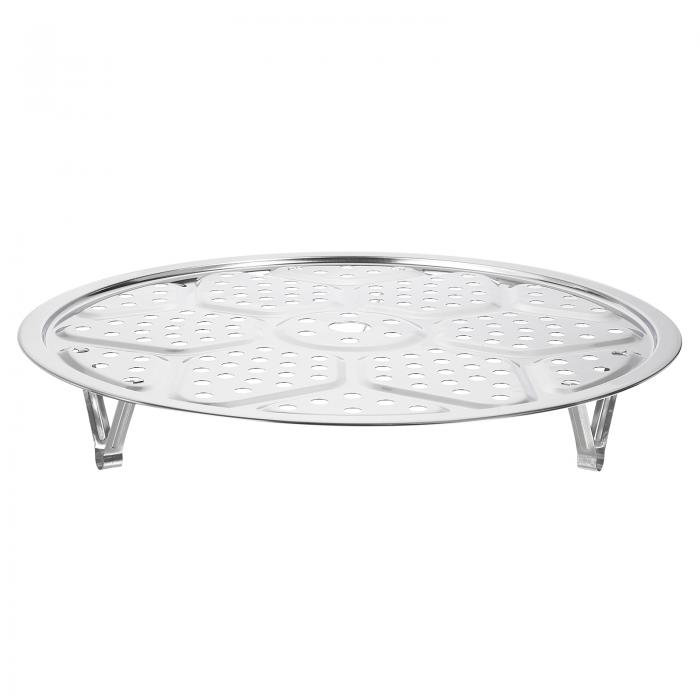 【楽天市場】uxcell ステンレス製スチーマーラッ クとスタンド 11.8"の鍋用スチームトレイ インスタント圧力鍋用 シルバートーン ...