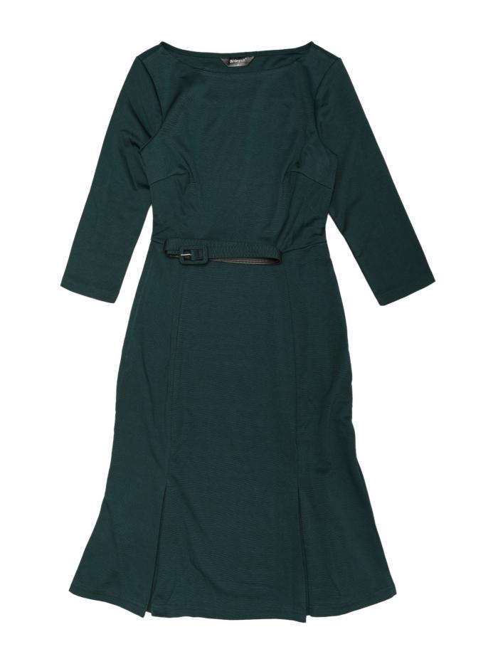 【楽天市場】Allegra K ミディドレス ビジネスワンピース エレガント ボートネック ハーフスリーブ プリーツ レディース ダーク ...