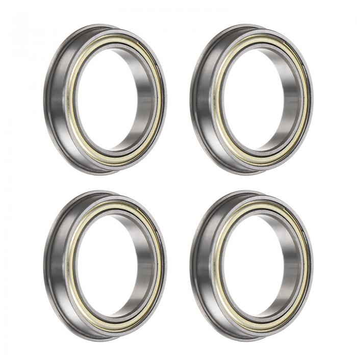 【楽天市場】uxcell F6702ZZ フランジボールベアリング、15x21x4mm クロム鋼製 2重シールド a beC1 フランジ ...