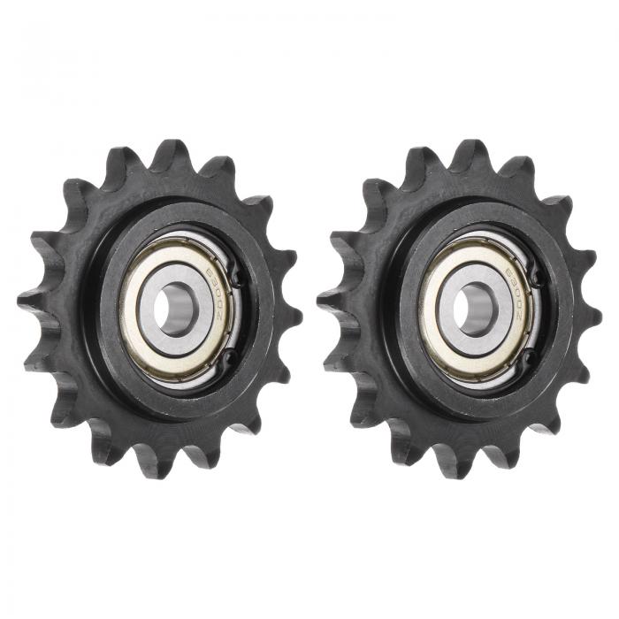 【楽天市場】uxcell 2個セット ANSI #40 / DIN(ISO)08A ローラーチェーンアイドラスプロケット 10mmボア 1/2 ...