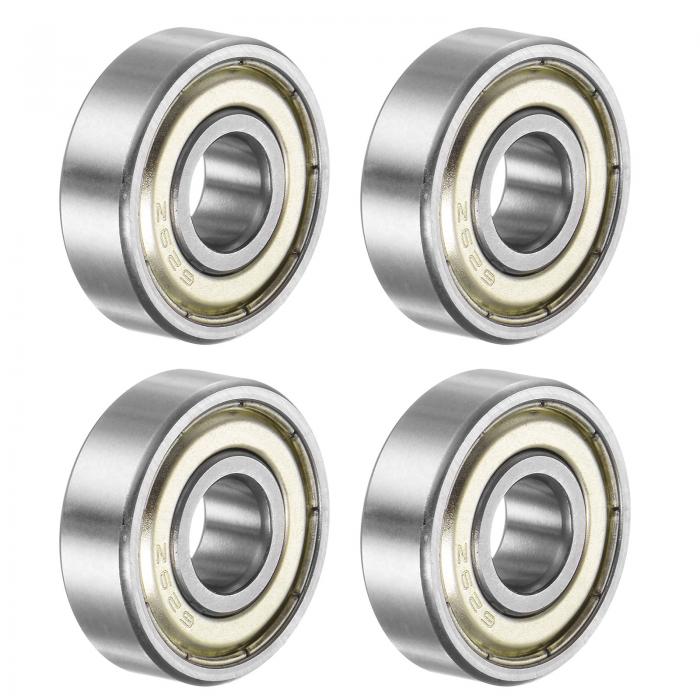 【楽天市場】uxcell 4個入り629ZZディープグルーブボールベアリング クロム鋼Z3ダブルメタルシールドベアリング9mm x 26mm ...