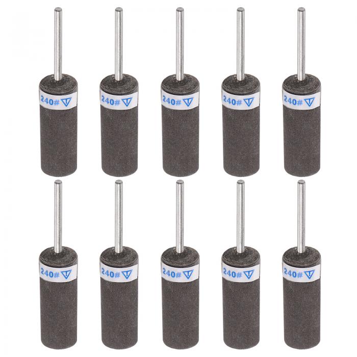 【楽天市場】uxcell 10個 研磨用サンドペーパーロール240グリット2.35mmシャンクサンディングドラムスリーブシリンダー ...