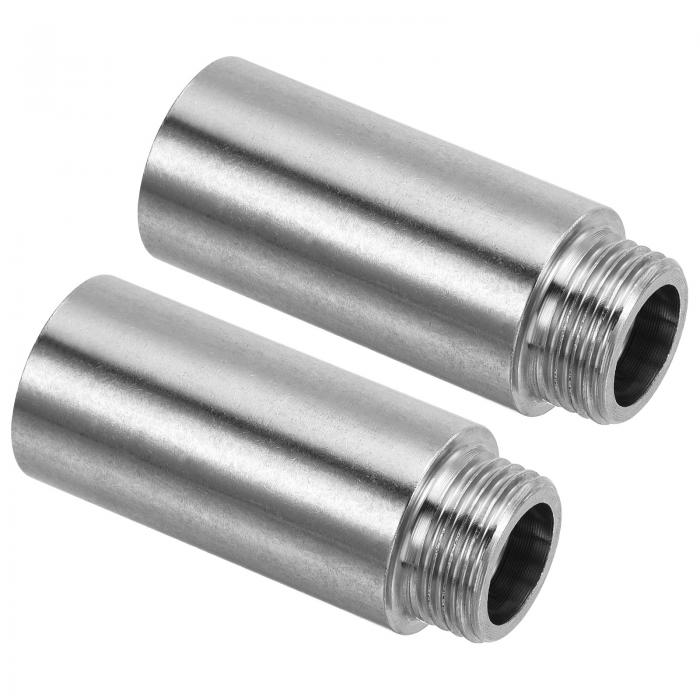 【楽天市場】PATIKIL シャワーヘッド延長アーム 2個 ステンレス鋼 G1/2オス-メスネジ 50 mm長さパイプ継手 シャワーヘッド延長 ...