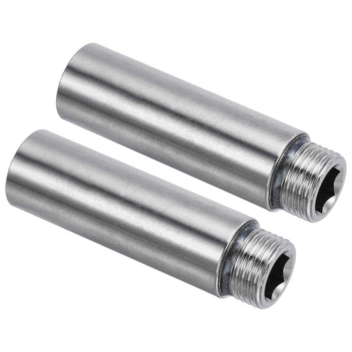 【楽天市場】PATIKIL シャワーヘッド延長アーム 2個 ステンレス鋼 G1/2オス-メスネジ 70 mm長さパイプ継手 シャワーヘッド延長 ...