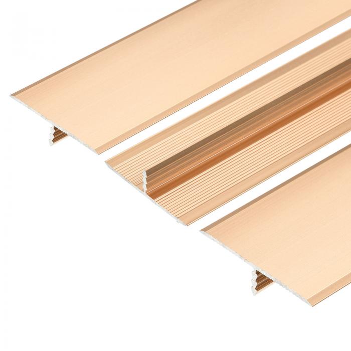 【楽天市場】uxcell フロアトランジションストリップ アルミTモール ドア タイル カーペッ ト-タイル移行ストリップ 出入り口エッジ ...