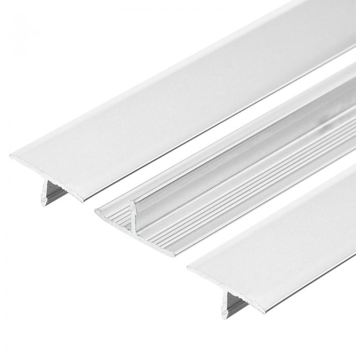 【楽天市場】uxcell フロアトランジションストリップ アルミTモール ドア タイル カーペッ ト-タイル移行ストリップ 出入り口エッジ ...