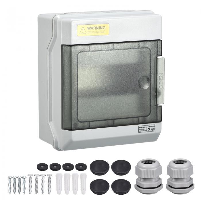 【楽天市場】uxcell 遮断器ボックス 6ウェイ IP66 防水 配電保護ボックス 屋内壁遮断器用 防水コネクタ付き：uxcell japan