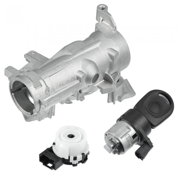 【楽天市場】uxcell 点火スイッチステアリングロックシリンダー キー付き 1K0905851B 点火スタータースイッチ VWに対応 ...