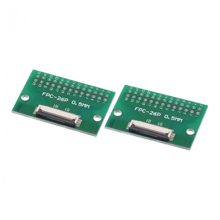 【楽天市場】uxcell FFC FPC PCBコンバーターボード 26Pソケット 側0.5 mm 背面1.0 mm DIP2.54 mm LCD 3DプリンターカメラDVD TVラップトップ ...