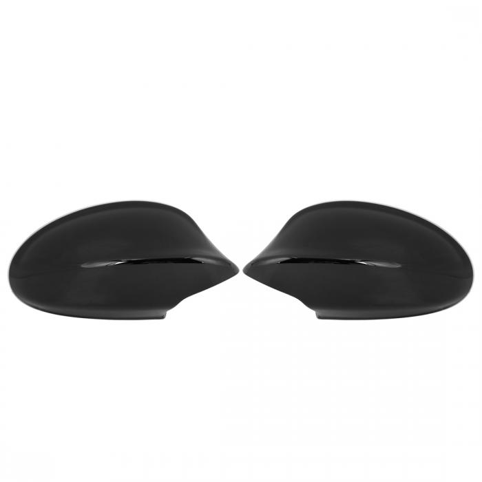 【楽天市場】uxcell ドアウイングミラーカバーキャップ 新しいエクステリアリアビューミラーハウジング 艶やかブラック BMWに対応 E90 ...