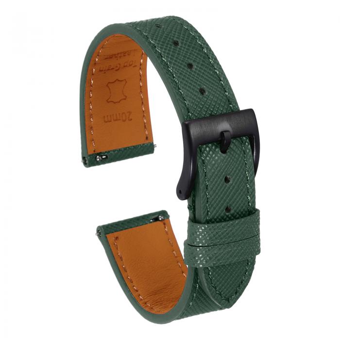 【楽天市場】uxcell 本物のレザーウォッチバンド 23 mm クイックリリース交換用ウォッチストラップ ステンレススチール黒バックル付き ...