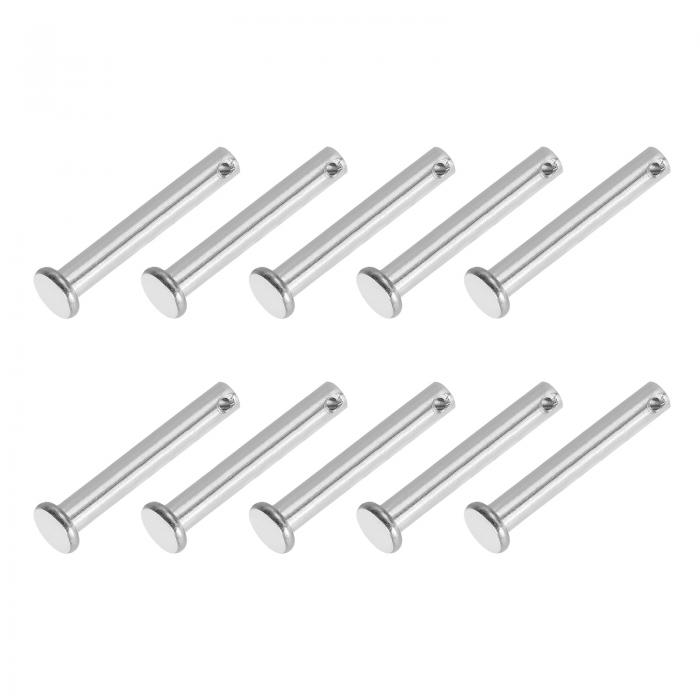 【楽天市場】PATIKIL 6 x 40 mm シングルホールクレビスピン 10個304ステンレススチールフラットヘッドピン ヒッチピンロック ...