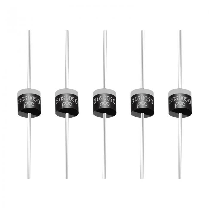 【楽天市場】PATIKIL 5個30SQ050ショットキーダイオード 30A 50V R-6ハイカレント電子直接プラグイン整流ダイオード 電圧 ...