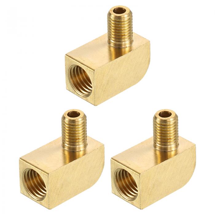 【楽天市場】uxcell 真鍮パイプ継手90度バーストックストリートエルボーM6メスxM8オすぱいプコネクター（ガス 空気 油 プロパン用 ...