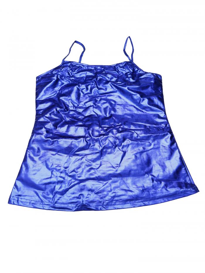 【楽天市場】Allegra K キャミソール タンクトップ 光沢 ベスト ノースリーブ ダンス 衣装 パーティー メタリック シャツ ...