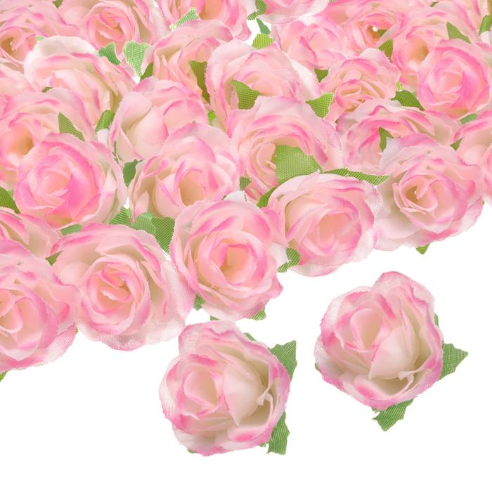 【楽天市場】uxcell 100個の人工バラの花のヘッド 1.2"シルクフェイクバラのヘッドミニバラ人工花の大量DIYウェディングブーケ ...