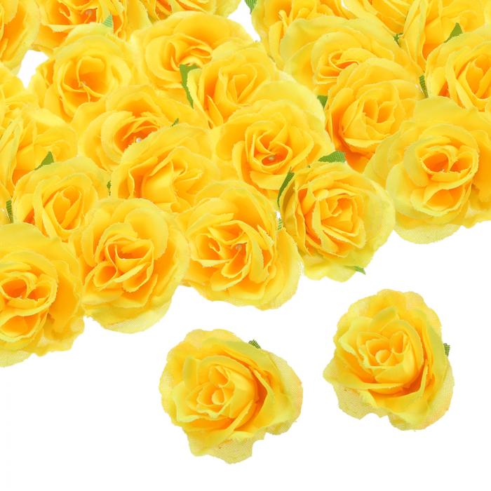 【楽天市場】uxcell 100個の人工バラの花のヘッド 1.2"シルクフェイクローズヘッドミニローズ人工花束センターピースパーティーホーム ...
