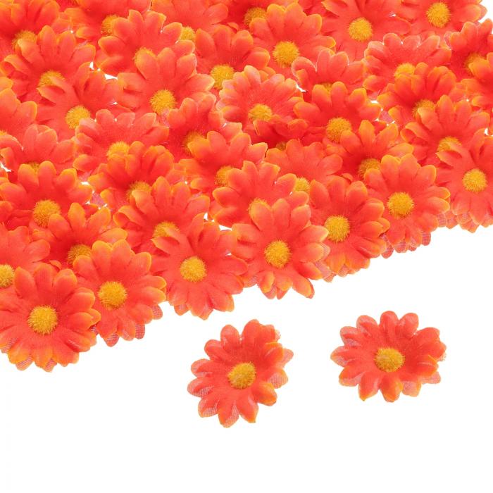 【楽天市場】uxcell 100個の人工デイジーの花のヘッド 1.6"のシルクフェイクデイジーのヘッド ミニデイジーの人工花の大量販売 DIY ...