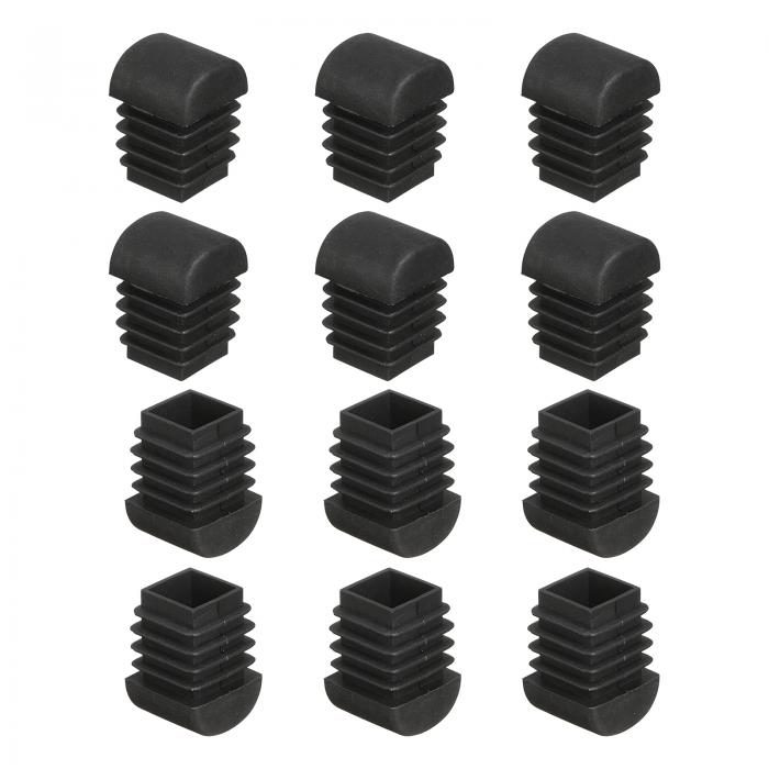 【楽天市場】uxcell 四角いプラスチックプラグ パイプチューブエンドキャップ プラスチックプラグキャップ インサートグライド 金属チューブ ...