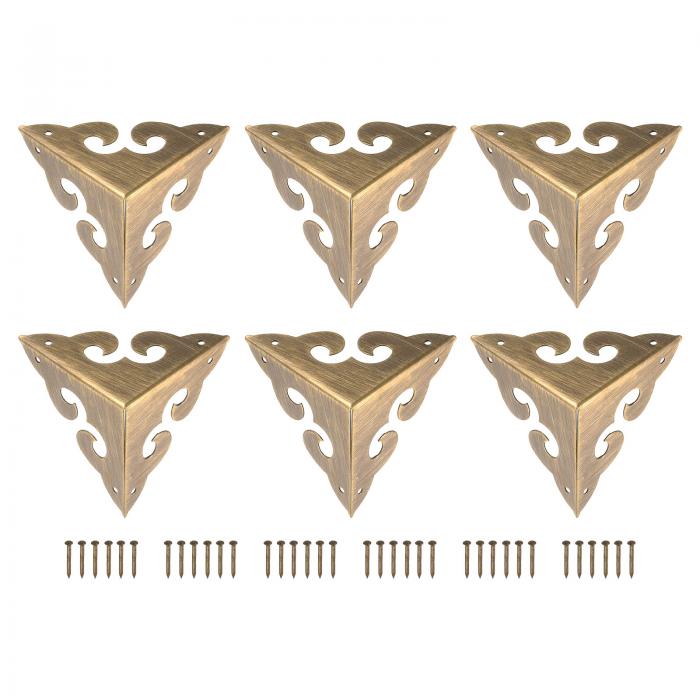 【楽天市場】uxcell 真鍮エッジガード 装飾ボックスコーナーカバー コーナープロテクター ネジ付き ヴィンテージ階段ダストコーナー 45 ...