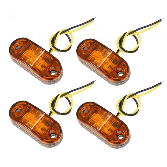 【楽天市場】TUCKBOLD トラック用LEDトレーラーライト 24V プラスチック製 楕円形 防水 マーカーライト イエロー 4個セット ...