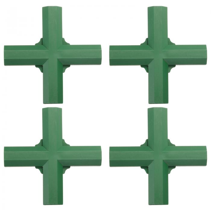 【楽天市場】uxcell 温室フレームコネクタパイプ継手義務ジョイントツール 4ウェイ フレームコネクタ トレリス日焼け止め小屋園芸植物の杭 ...