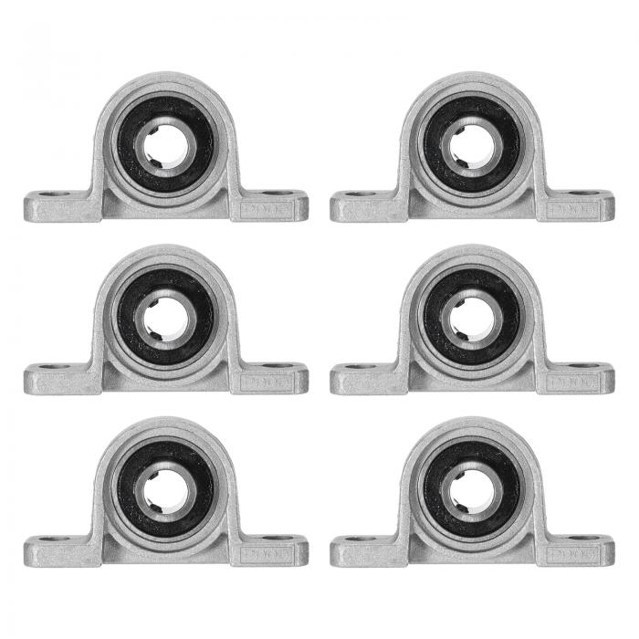 【楽天市場】uxcell 6個セット KP000 ピローブロックベアリング 10mmボア 亜鉛合金製インナーボールマウントベアリングブロック ...