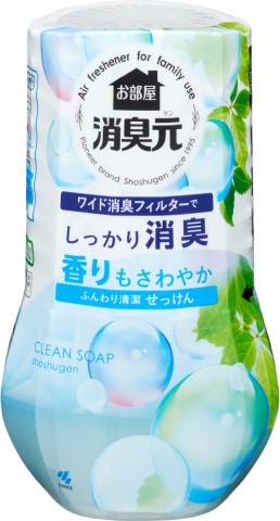 【楽天市場】小林製薬 お部屋の消臭元 ふんわり清潔せっけん 400ml[消臭元 芳香剤 部屋用]：Vドラッグ 楽天市場店