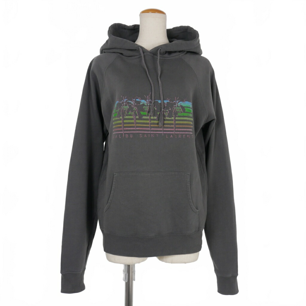 【楽天市場】【中古】サンローラン パリ SAINT LAURENT PARIS 19SS MALIBU パームツリー プリント プルオーバー ...