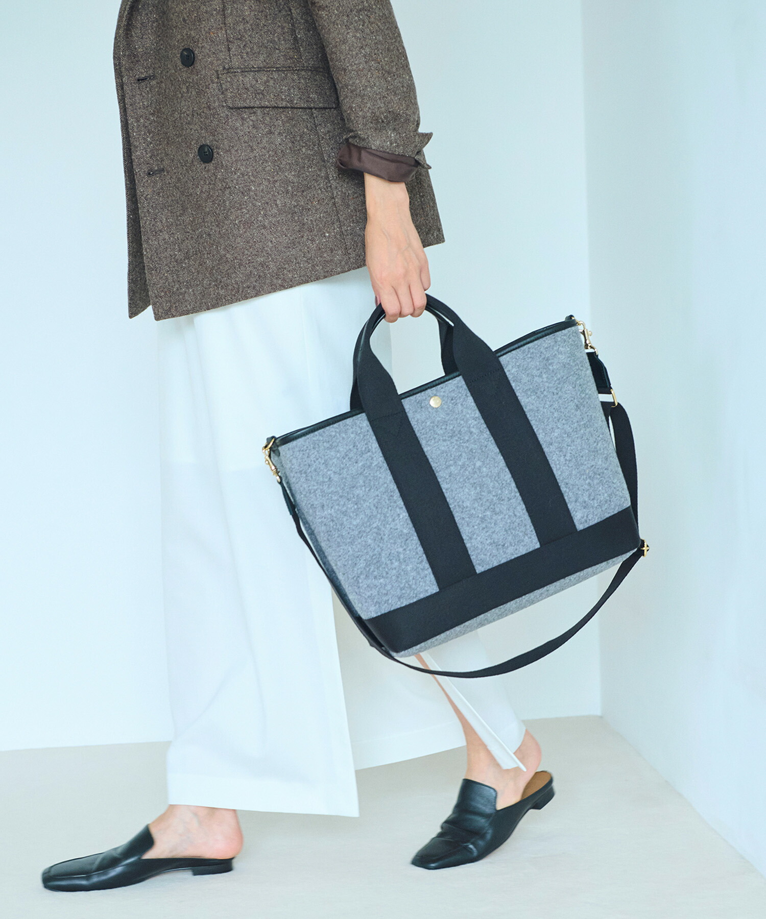 【楽天市場】【公式】 ブレス トプカピ【Breath TOPKAPI】イタリアンフェルト ショルダー付 A4 トート バッグ L ショルダーバッグ バック 肩掛け 斜め掛け ft240913 ...