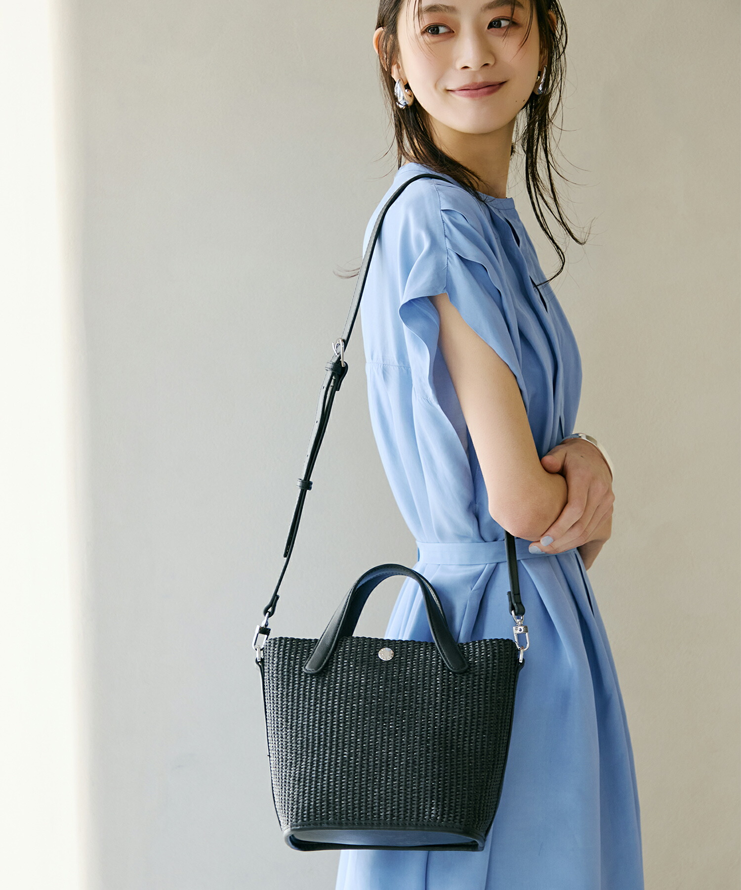 【楽天市場】【公式】 【Breath TOPKAPI】レザーハンドル ショルダー付き トート カゴバッグ ブレス トプカピ レディース バッグ バック ft250404 ft250423 ...