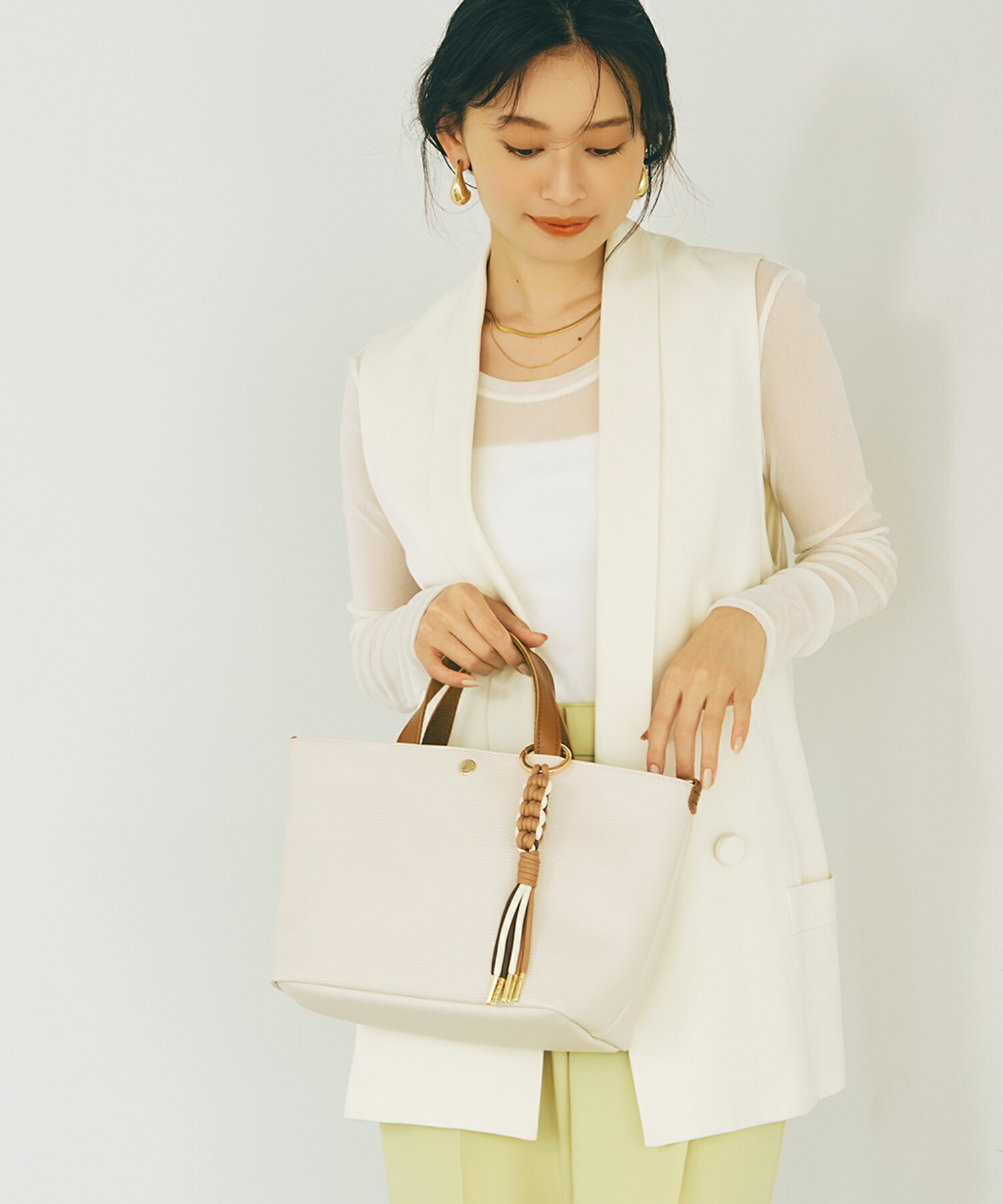 【楽天市場】【Breath TOPKAPI】RIPPLE リプル コードチャーム付き 2way トートバッグ ブレス トプカピ：TOPKAPI