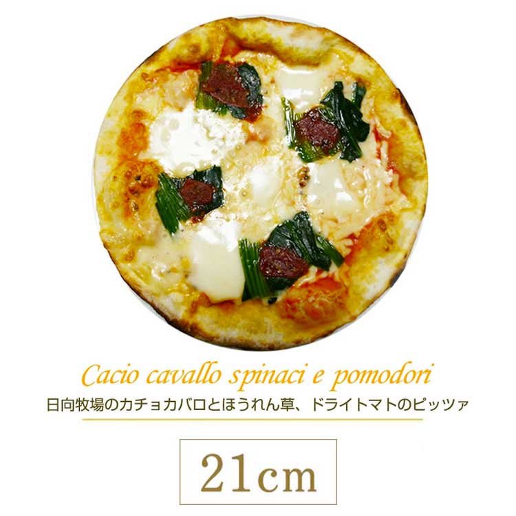 【楽天市場】ピザ 日向牧場のカチョカバロとほうれん草、ドライトマトのピザ 21cm l シェフ自慢の手作り本格ピザ ピザ クリスピー マツコの ...