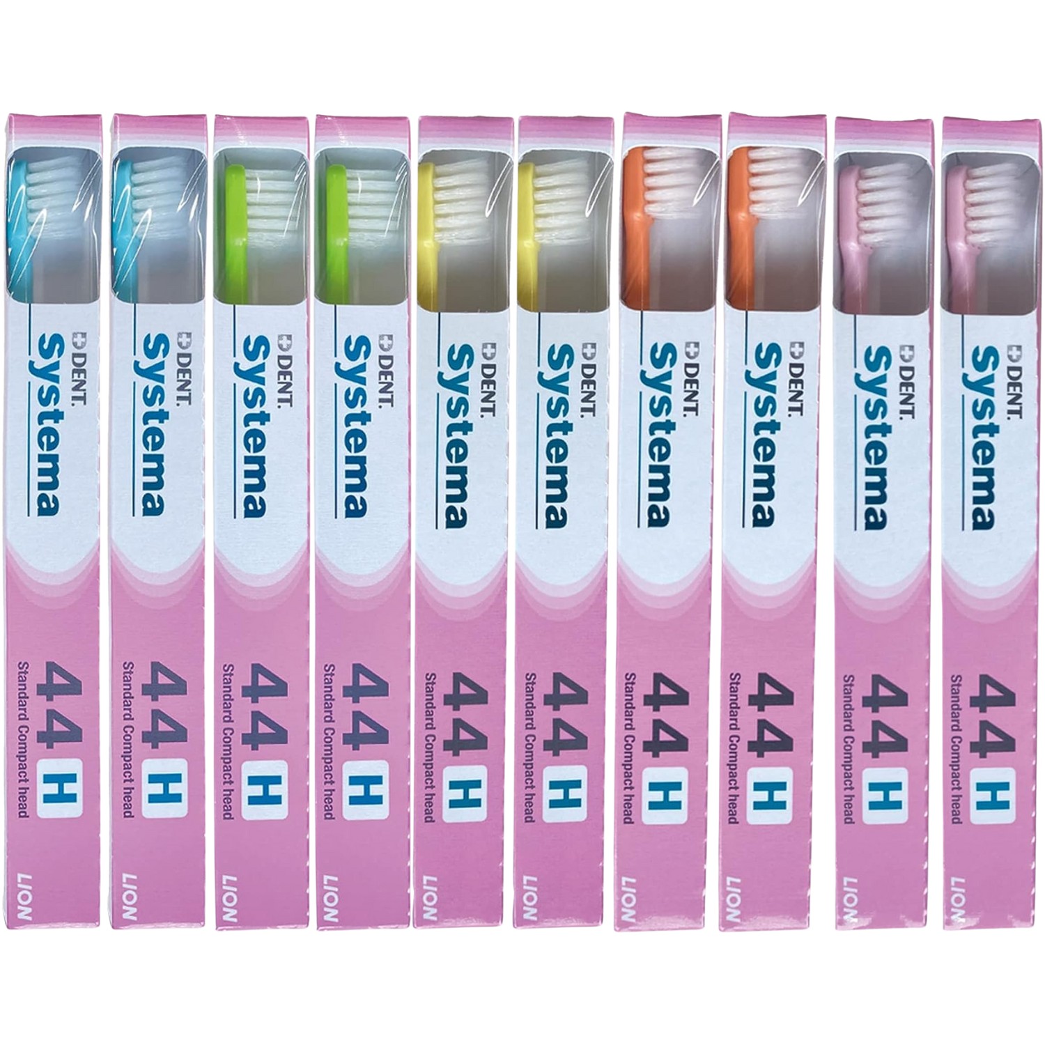 【楽天市場】【5日 23:59まで!1000円OFFクーポン有】ライオン DENT . EX システマ 歯ブラシ 44H(コンパクト かため) 10本：バリュープライスオンラインストア