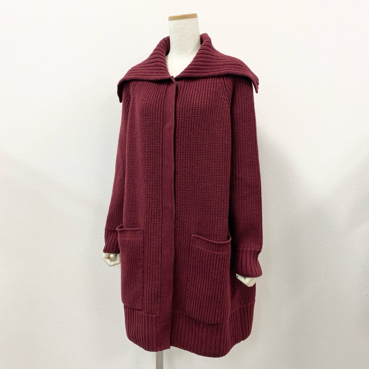 【楽天市場】FOXEY NEW YORK フォクシー ニューヨーク 40010 Knit coat ニットコート ロングカーディガン レッド ウールカシミヤ レディース 日本製 【中古 ...