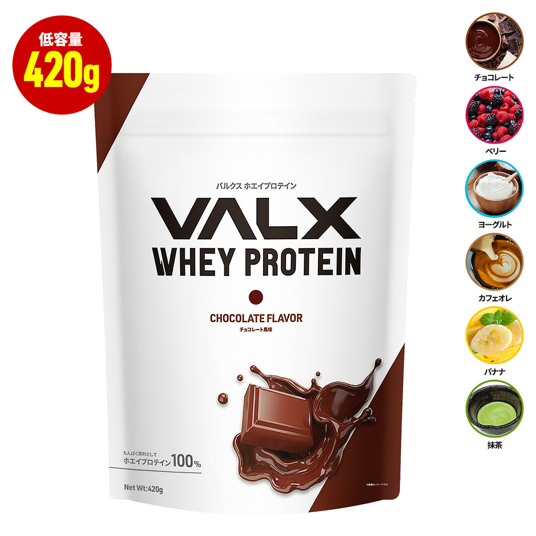【楽天市場】[お試しサイズ] VALX ホエイプロテイン WPC 420g 選べる6種フレーバー 国内生産 山本義徳 チョコレート ベリー ヨーグルト カフェオレ バナナ 抹茶 プロテイン ...