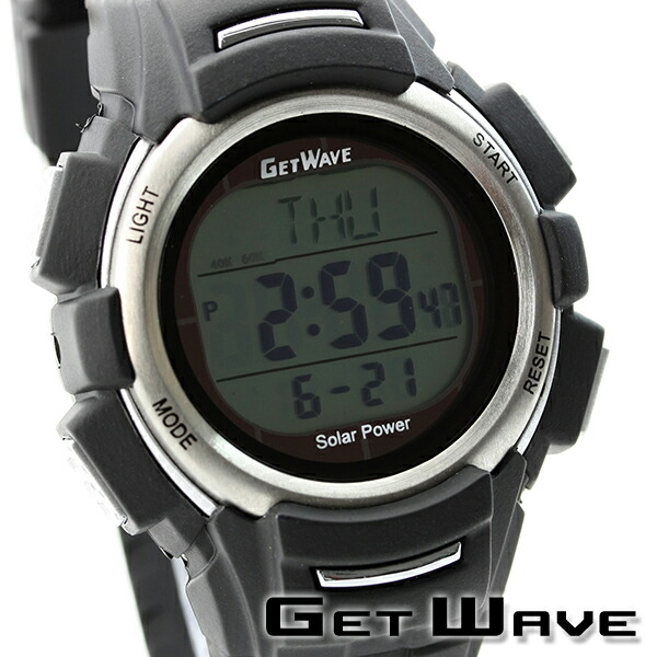 【楽天市場】GETWAVE 腕時計 両局ソーラー電波時計 電波 ソーラー 電波ソーラー ソーラー電波 MJW075-01 メンズ：LAD ...