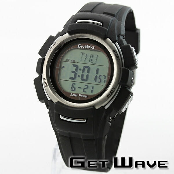 【楽天市場】GETWAVE 腕時計 両局ソーラー電波時計 電波 ソーラー 電波ソーラー ソーラー電波 MJW075-01 メンズ：LAD ...