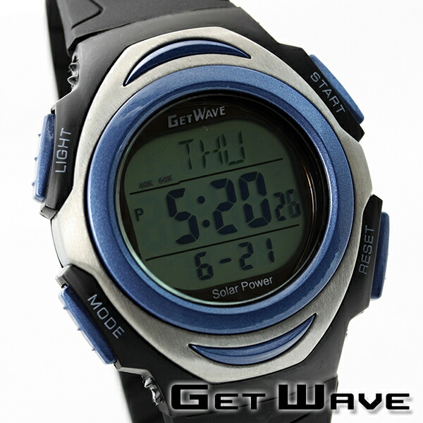 【楽天市場】GETWAVE 腕時計 両局ソーラー電波時計 電波 ソーラー 電波ソーラー ソーラー電波 MJW077-03 メンズ：LAD ...