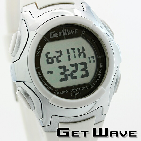【楽天市場】GETWAVE 両局ソーラーデジタル電波時計 ソーラー 電波 ソーラー電波 電波ソーラー MJW097-01：LAD ...
