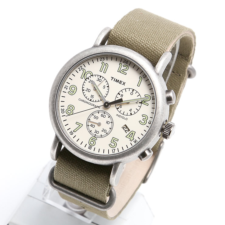 【楽天市場】TIMEX タイメックス 腕時計 TW2P85500 WEEKENDER / ウィークエンダー ヴィンテージ クロノグラフ ...